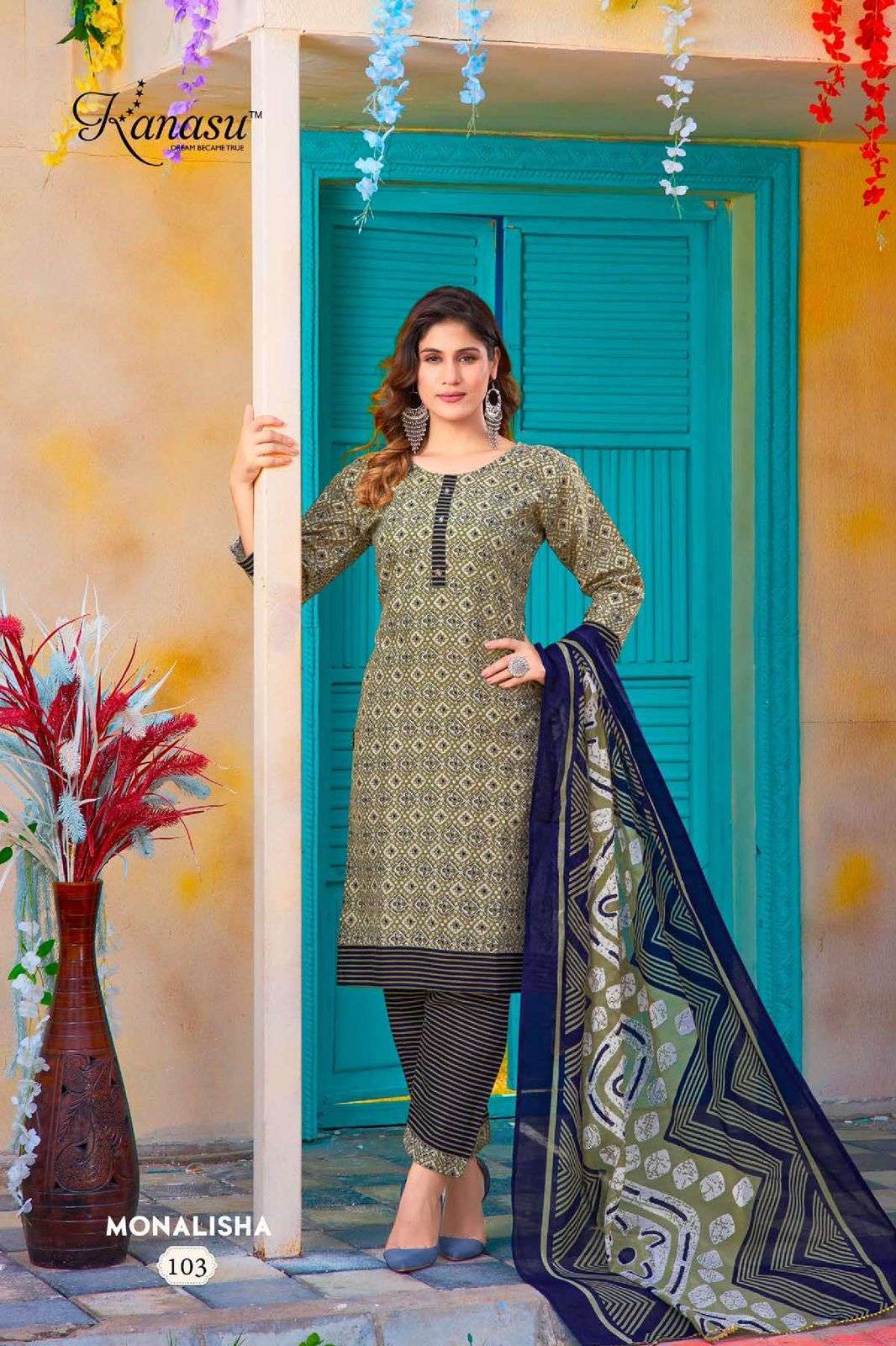 Monalisha Logo KANASU MONALISHA Kurti Pant Dupatta