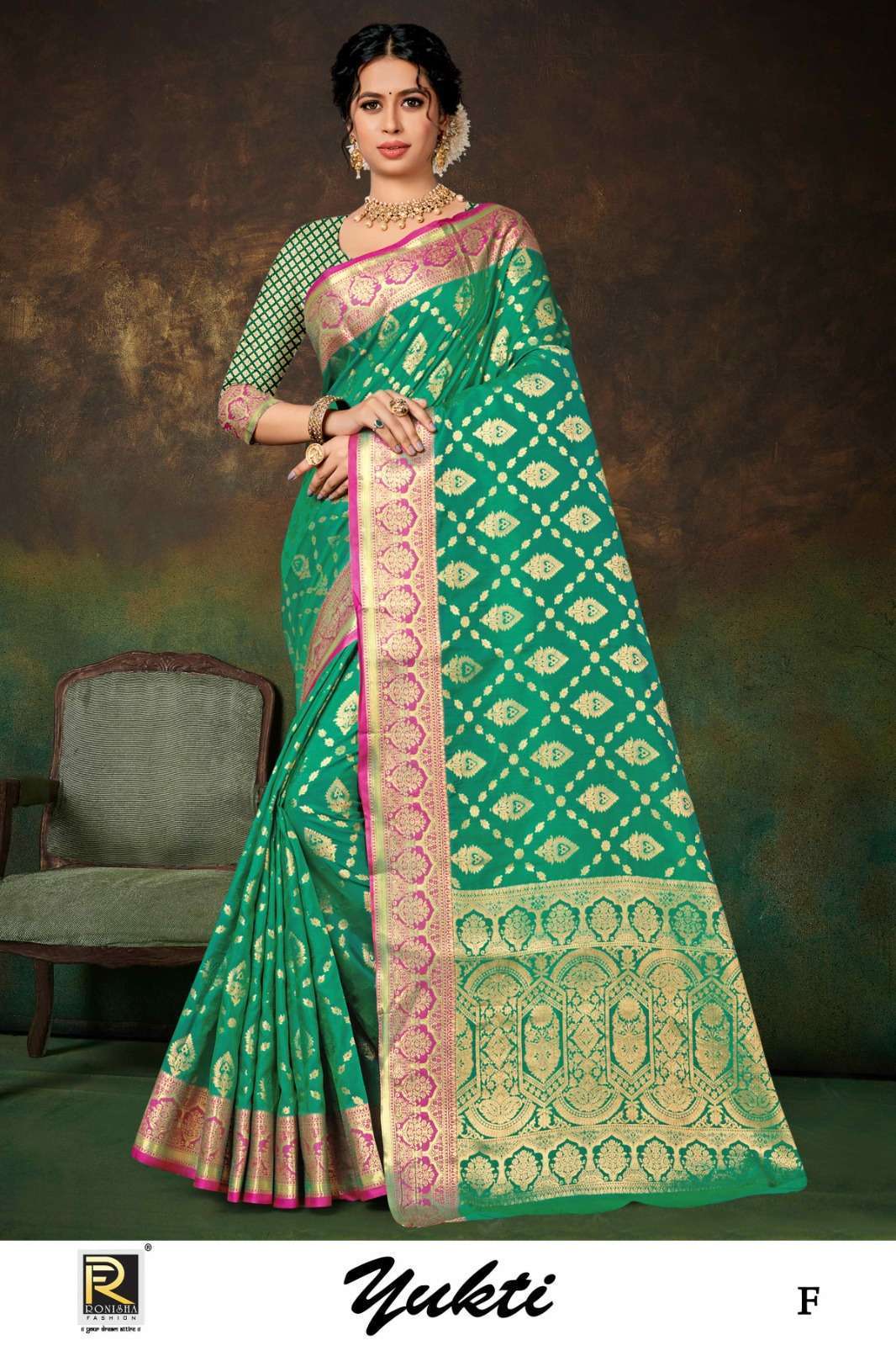 Ronisha Yukti Designer Banarasi Silk Saree