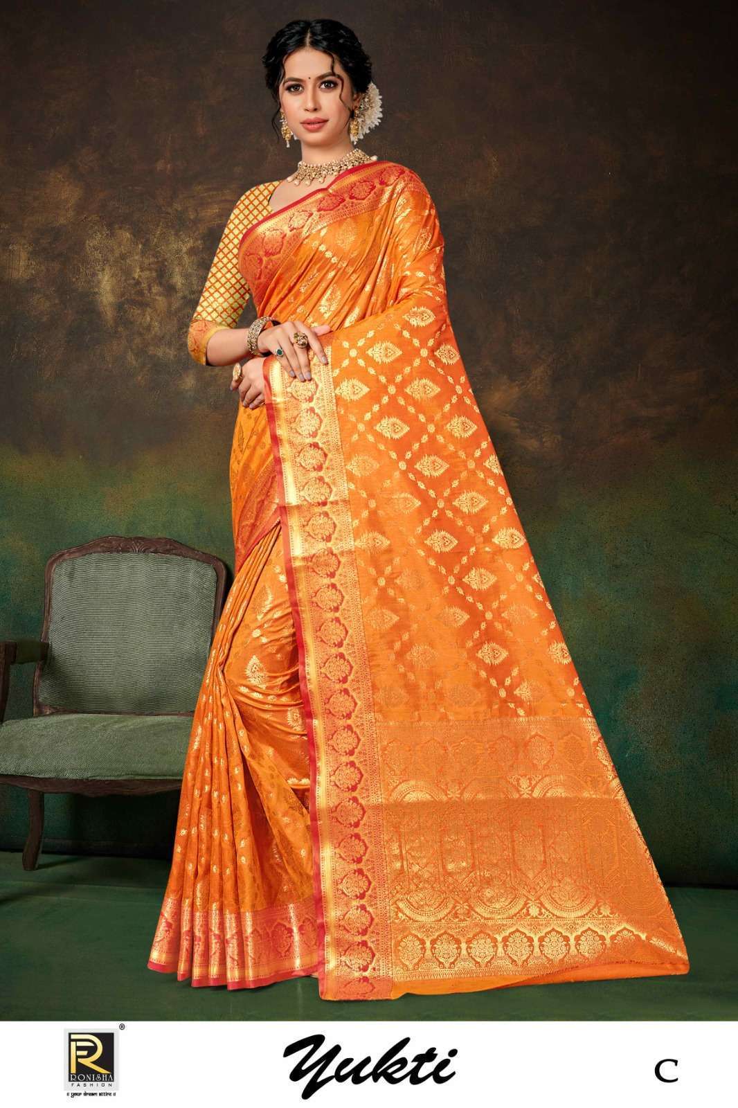 Ronisha Yukti Designer Banarasi Silk Saree