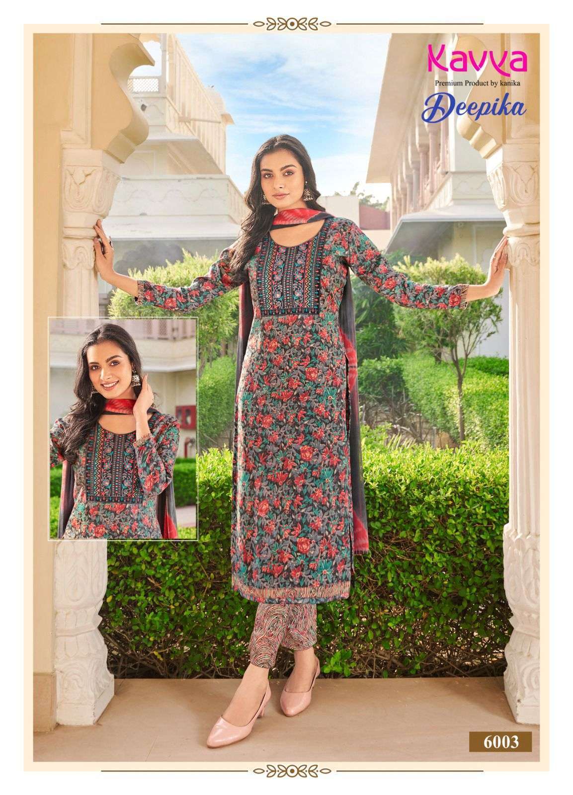Kavya Deepika Vol 6 Embroidery Readymade Dress Material Wholesale ...