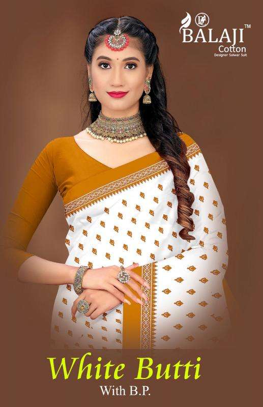 Balaji White Butti Best saree shops in Ahmedabad