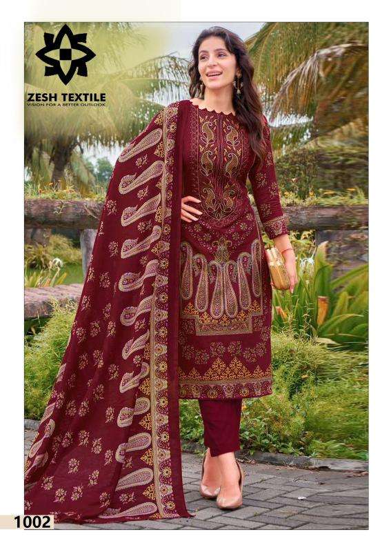 Zesh Baroque Vol-01 Fancy dress materials wholesale market in Hyderabad